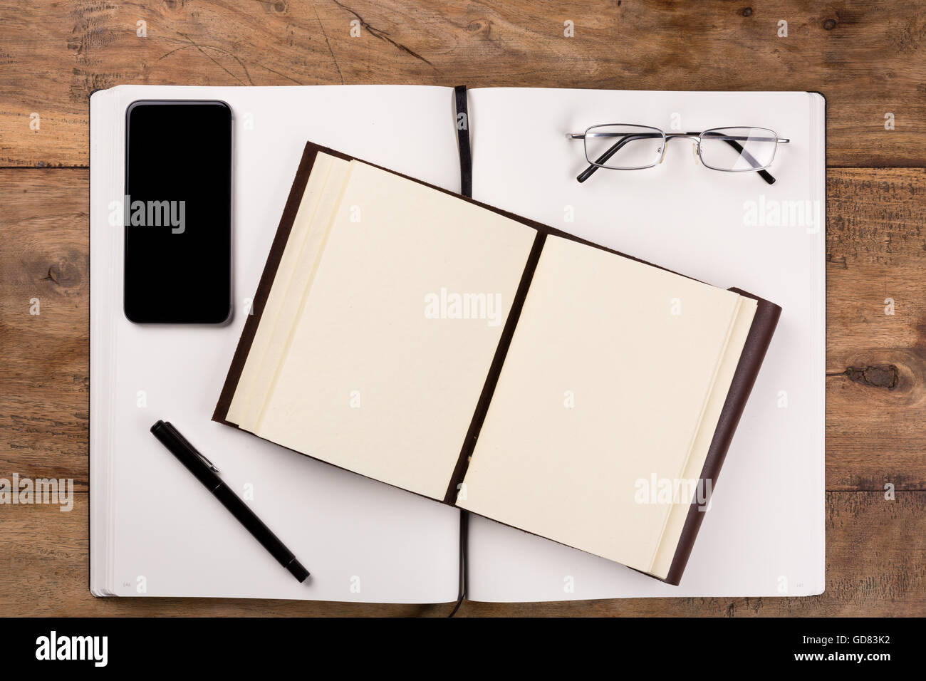 Mobile phone and notebook hi-res stock photography and images - Alamy