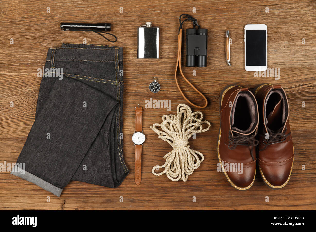 Male personal belongings Stock Photo - Alamy