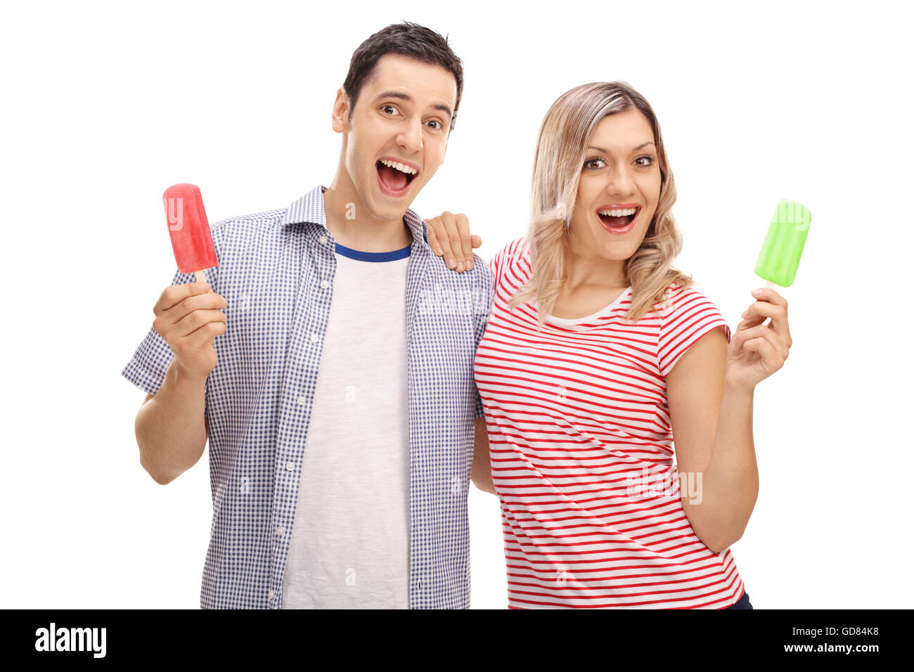 Eating popsicle adult hi-res stock photography and images - Alamy