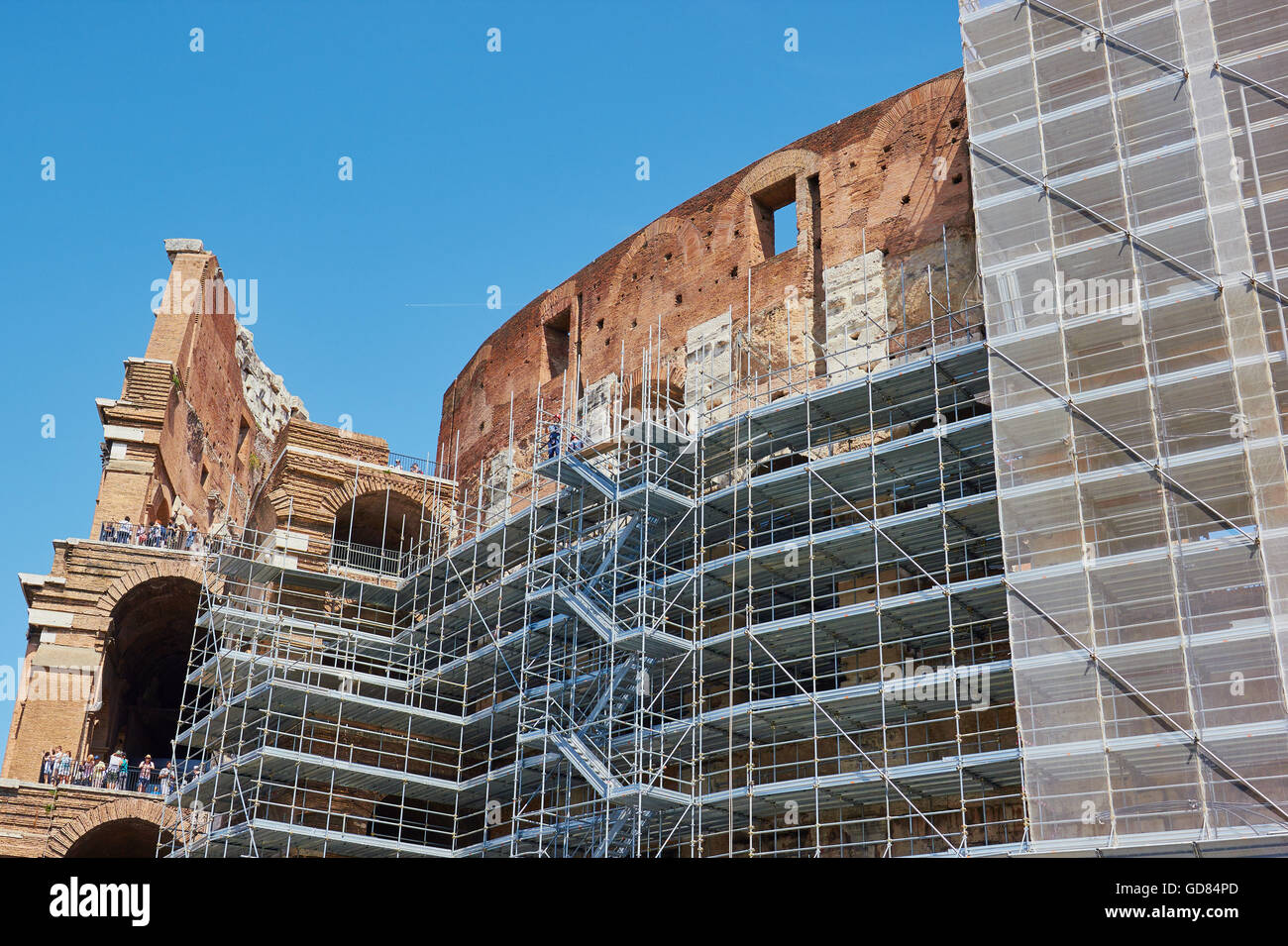 Colosseum scaffolding hi-res stock photography and images - Alamy