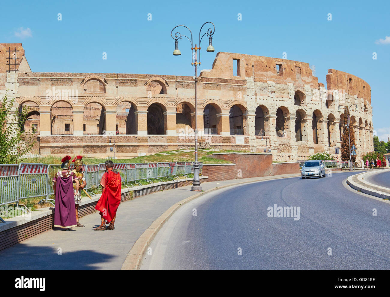 Actors depicting Roman centurions/soldiers for photographs with ...