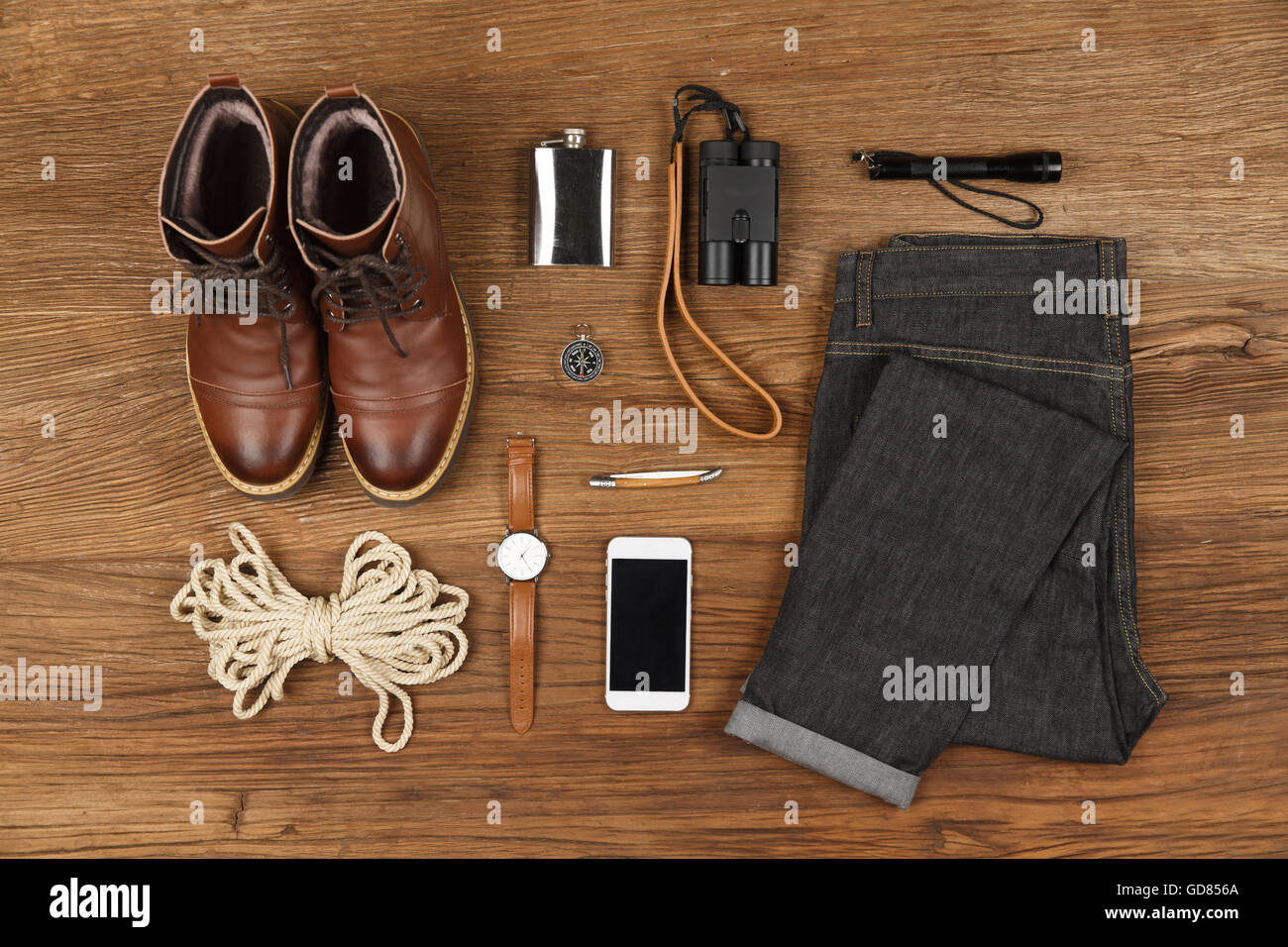 Male personal belongings Stock Photo - Alamy