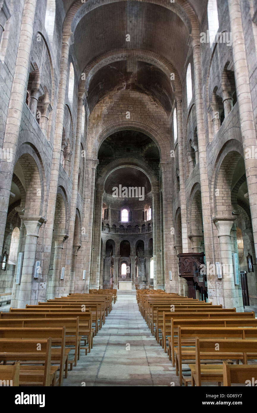 Europe, France, Nievre region, Nevers, Saint Etienne church Stock Photo ...
