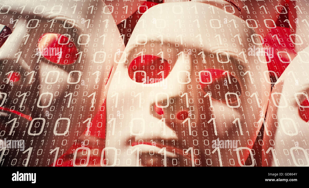 Computer binary code cyberspace background Stock Photo - Alamy