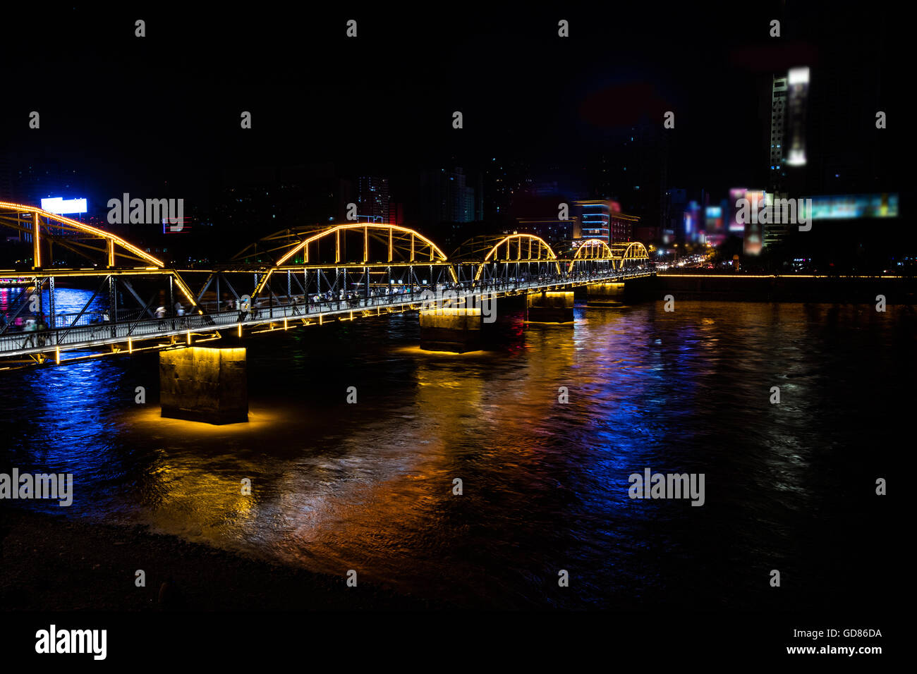 China's gansu province lanzhou city construction Stock Photo - Alamy