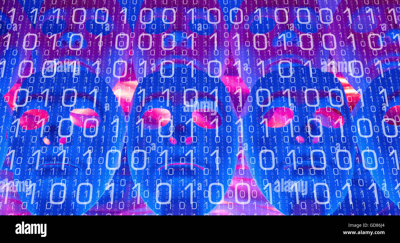 Binary data masks background Stock Photo - Alamy
