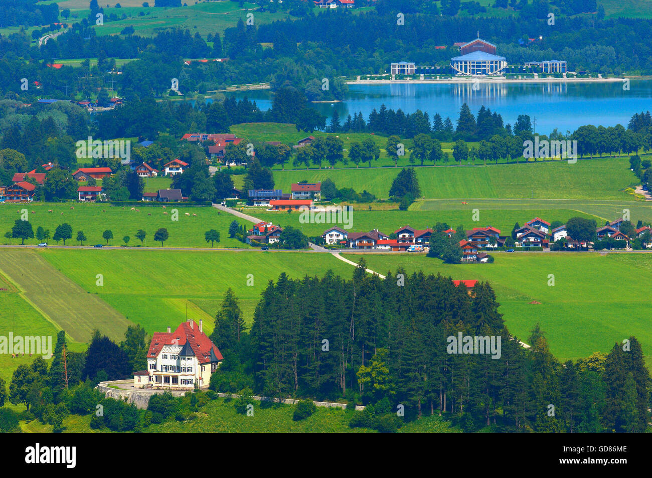 Schwangau, Lake Forggensee, Allgau, Near Fussen, Bavaria, Germany ...