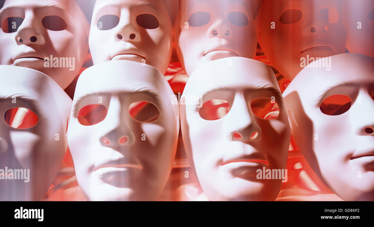 Many faces mask Stock Photo - Alamy