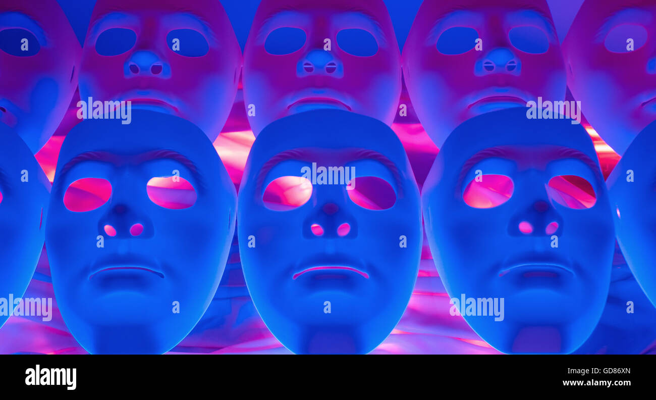 Robot masks concept Stock Photo - Alamy