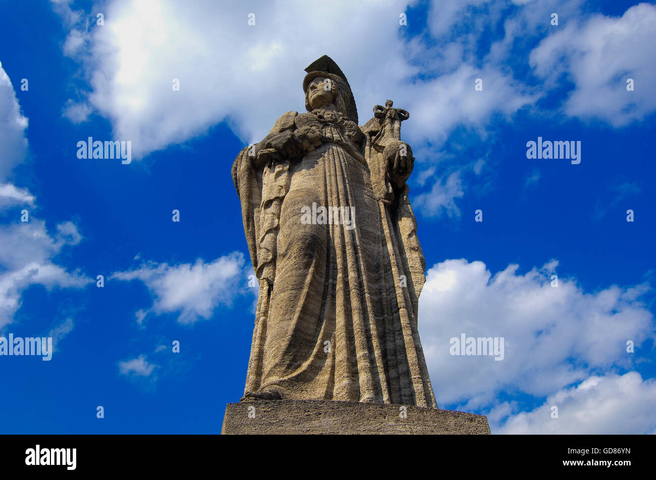 Maximilian Bridge, Pallas Athena Statue, Maximilianstrasse, Munich ...