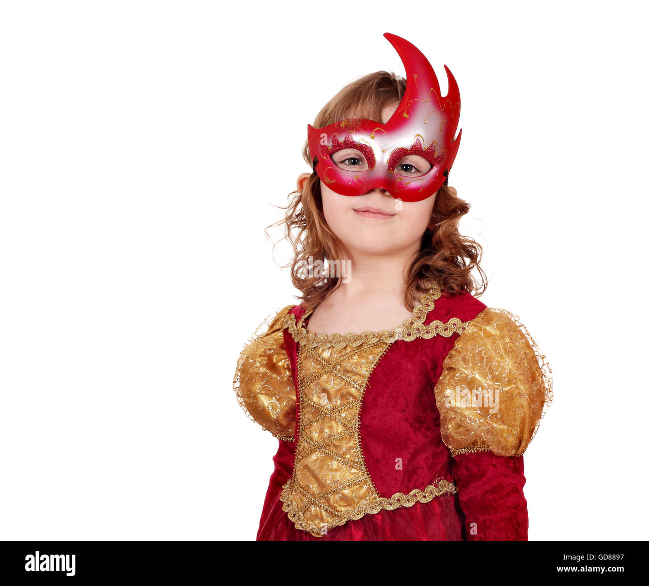 little princess with mask Stock Photo - Alamy