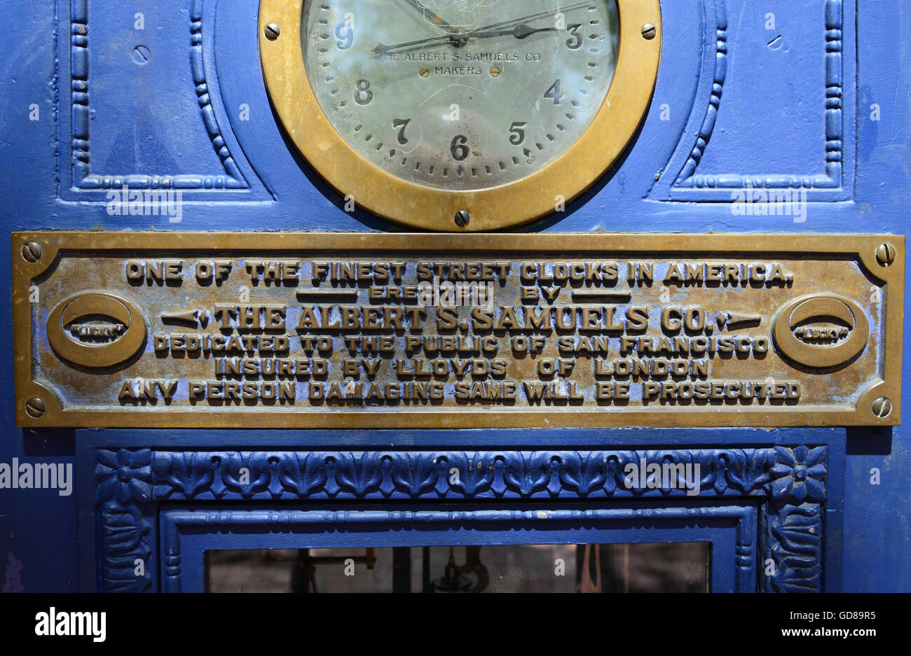 USA, California, San Francisco, Market Street, Street Clock Stock Photo ...