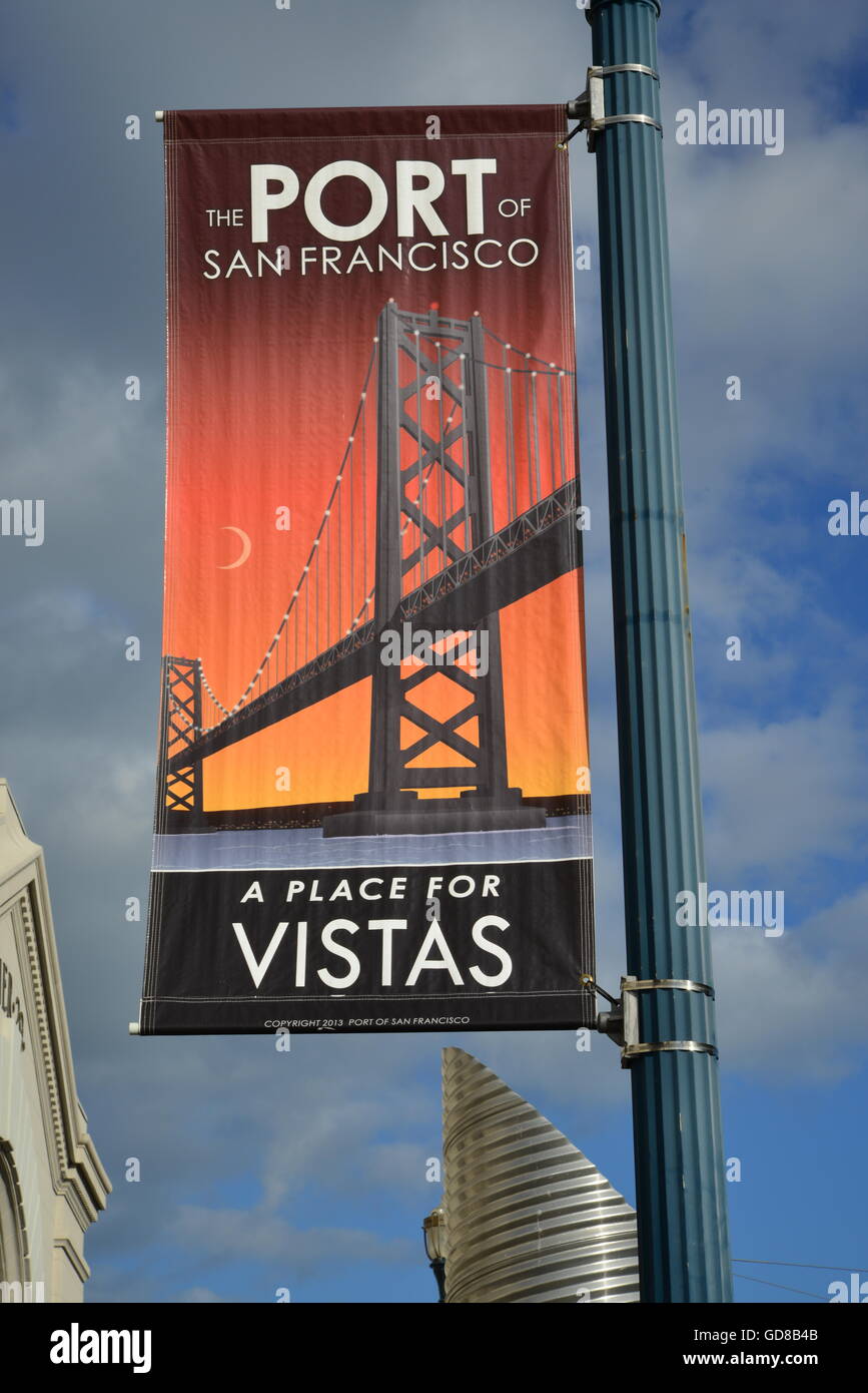 USA, Cahlifornia, San Francisco, Port, Banners Stock Photo - Alamy
