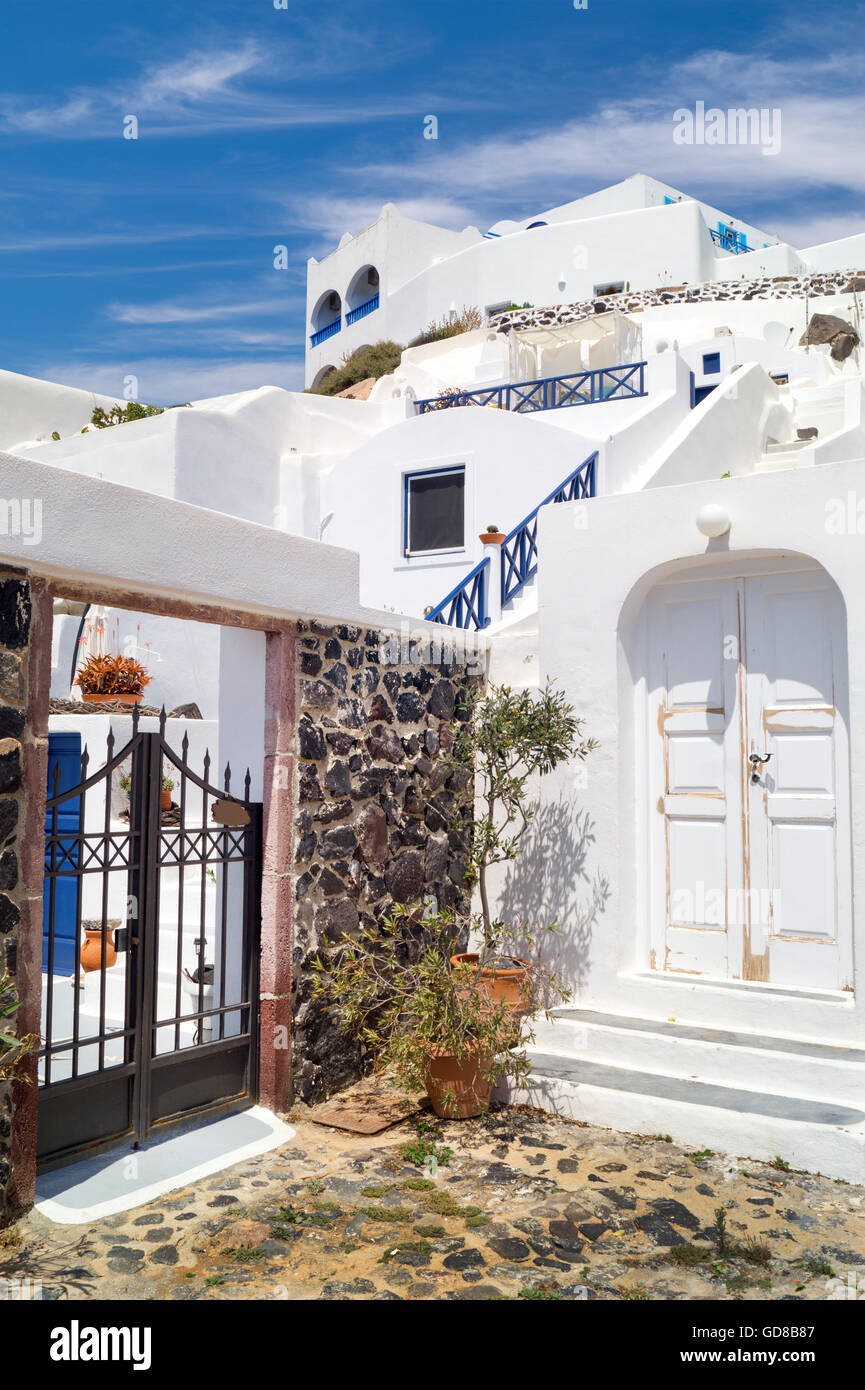 Traditional greek house on Santorini island, Greece Stock Photo - Alamy