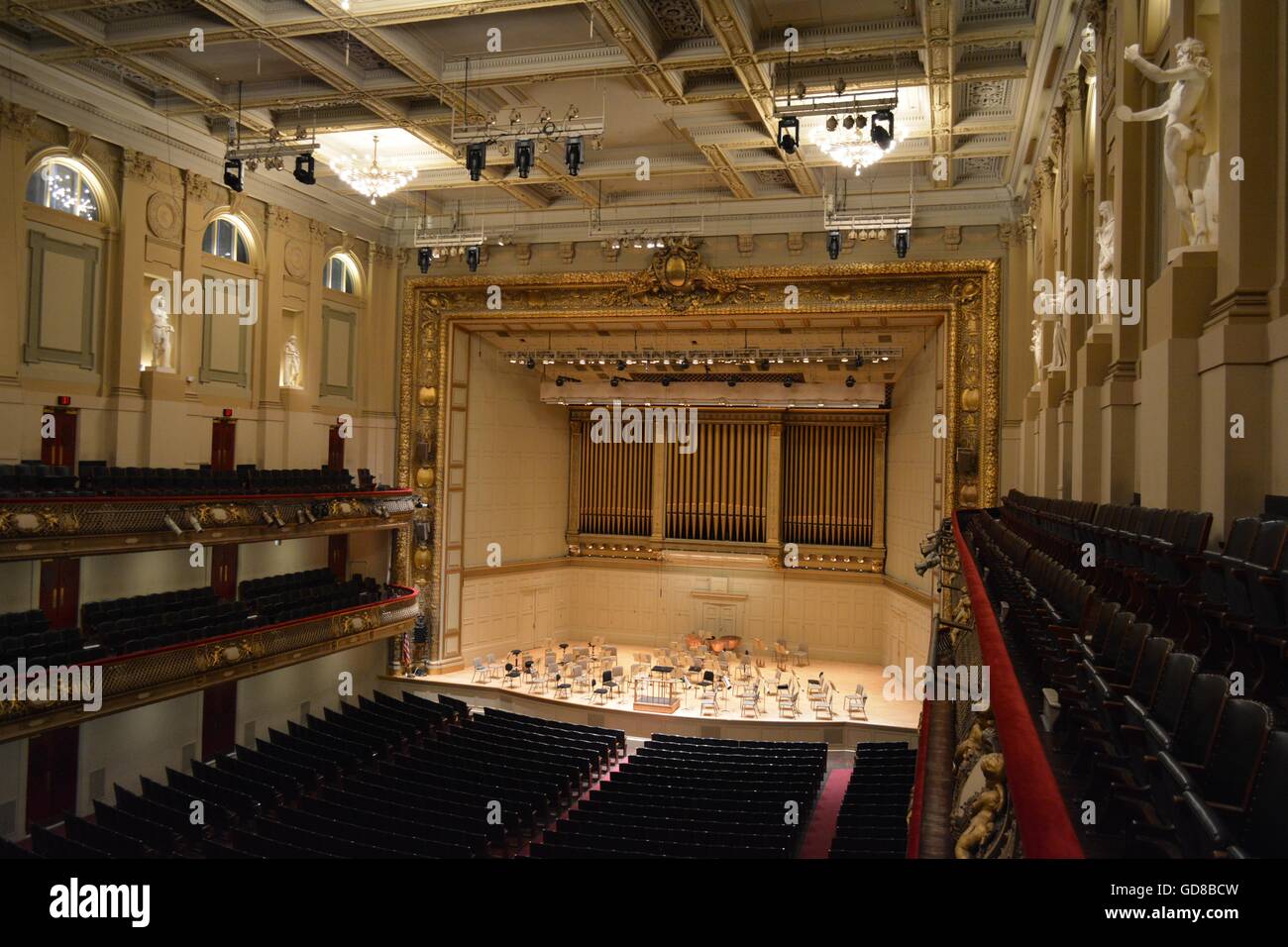 Boston's iconic Symphony Hall located along the Avenue of the Arts in ...