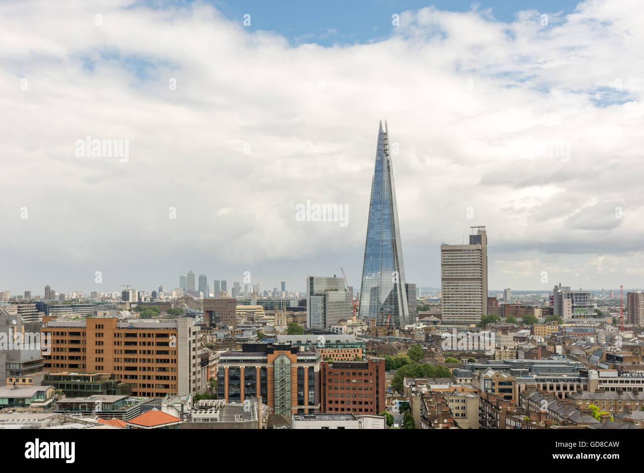 London skyline from the viewing platform on level 10 of the Tate Modern ...