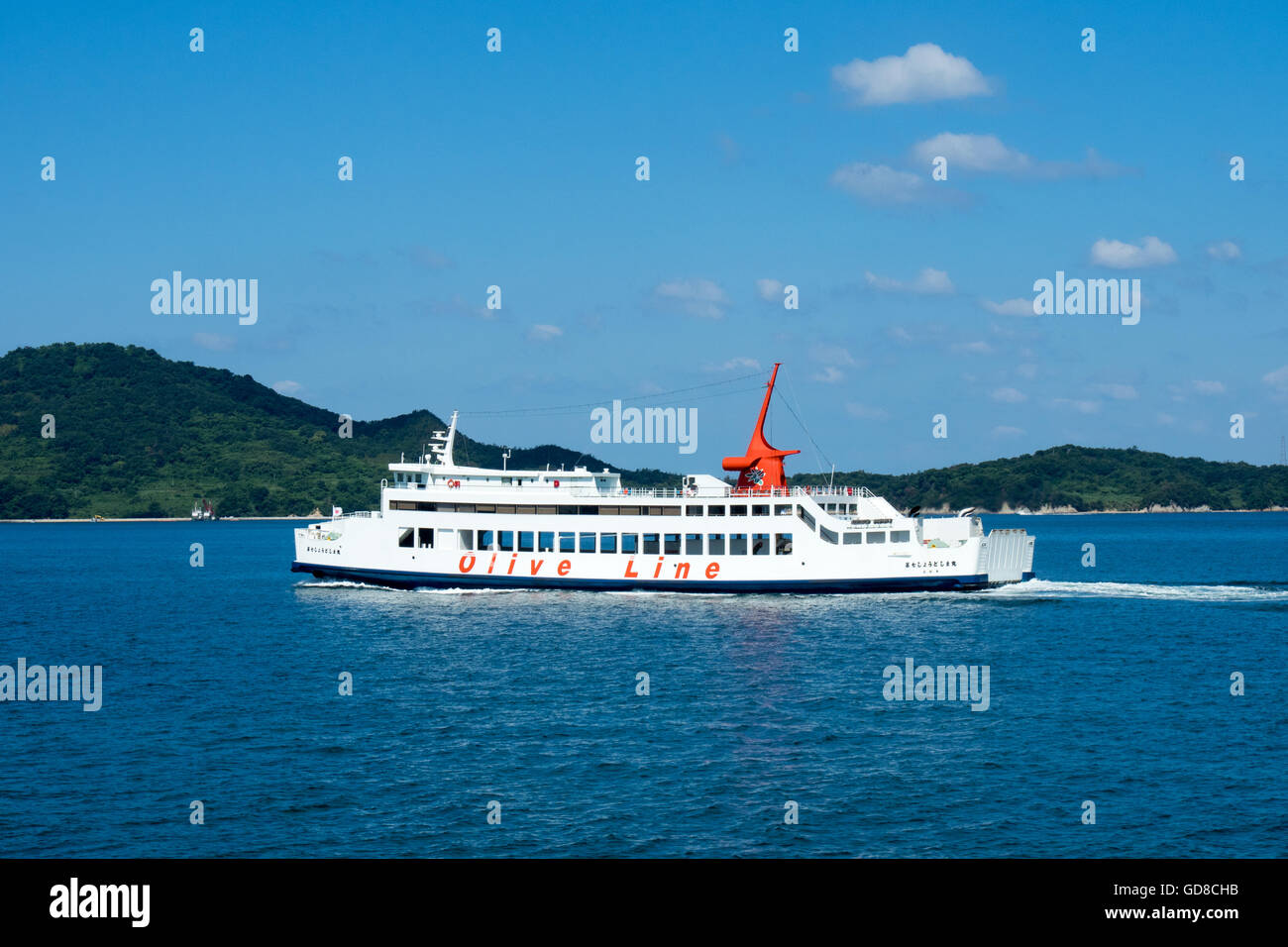 Olive Line Ferry which connects Takamatsu Sunport to Tonoshō on ...
