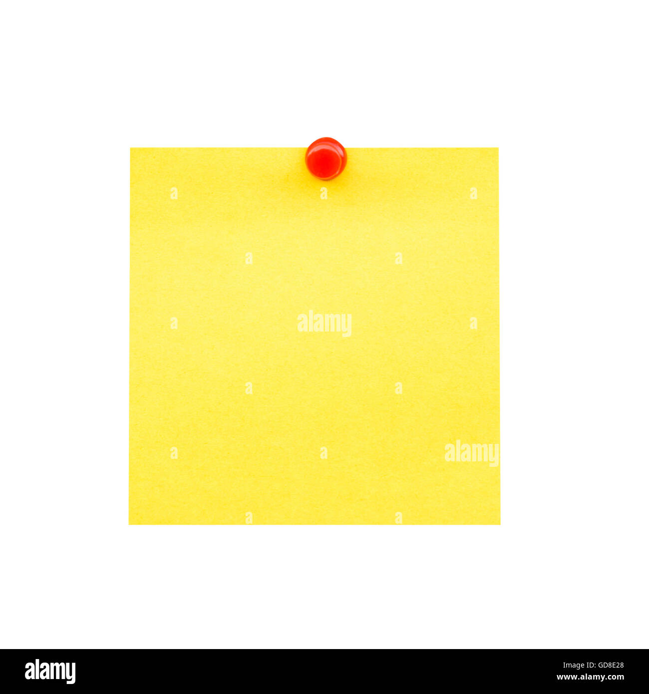 Blank sticky note on white hi-res stock photography and images - Alamy