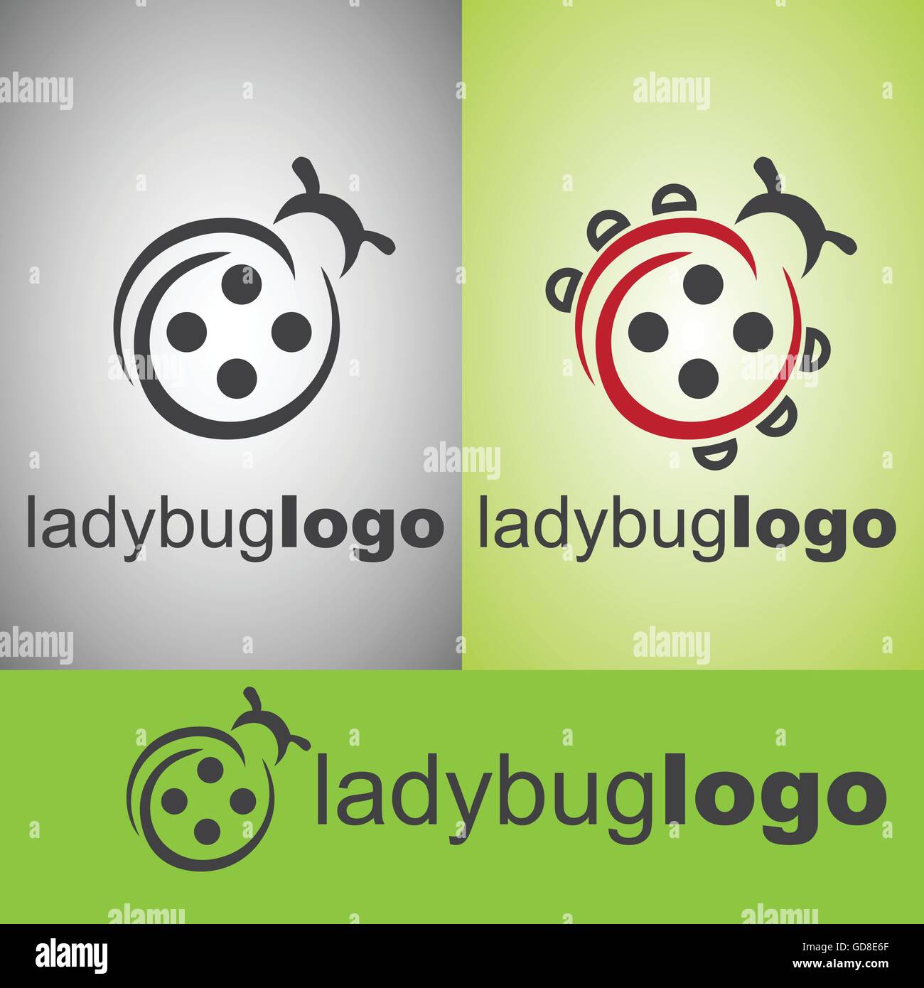 Lady bug in nature Stock Vector Images - Alamy