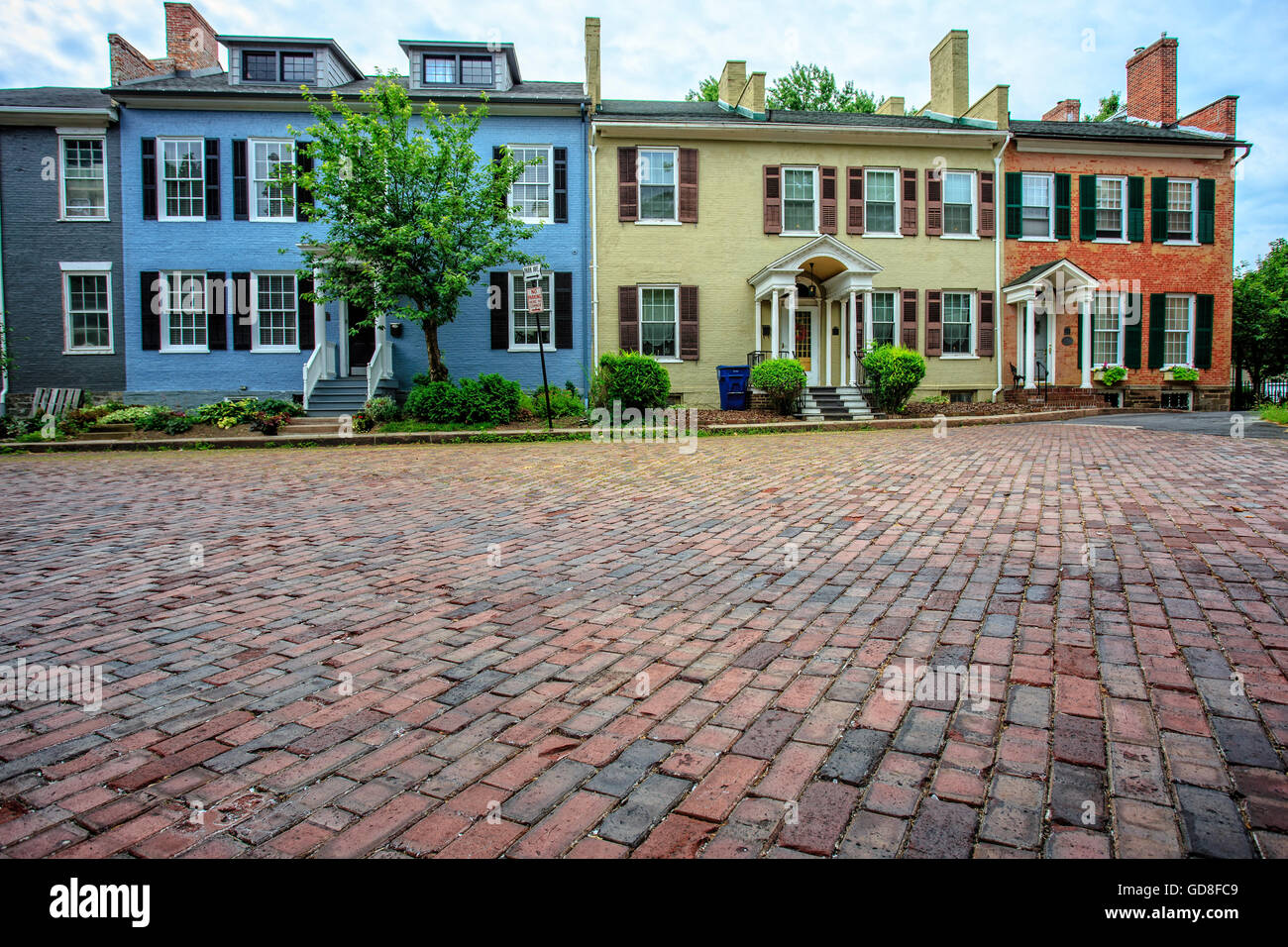 A row of colorful historic row houses in Geneva, New York Stock Photo ... A row of colorful historic row houses in Geneva, New York Stock Photo ...