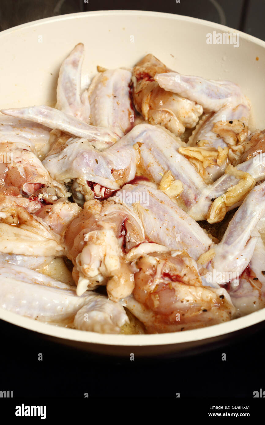 Making chicken wings hi-res stock photography and images - Alamy