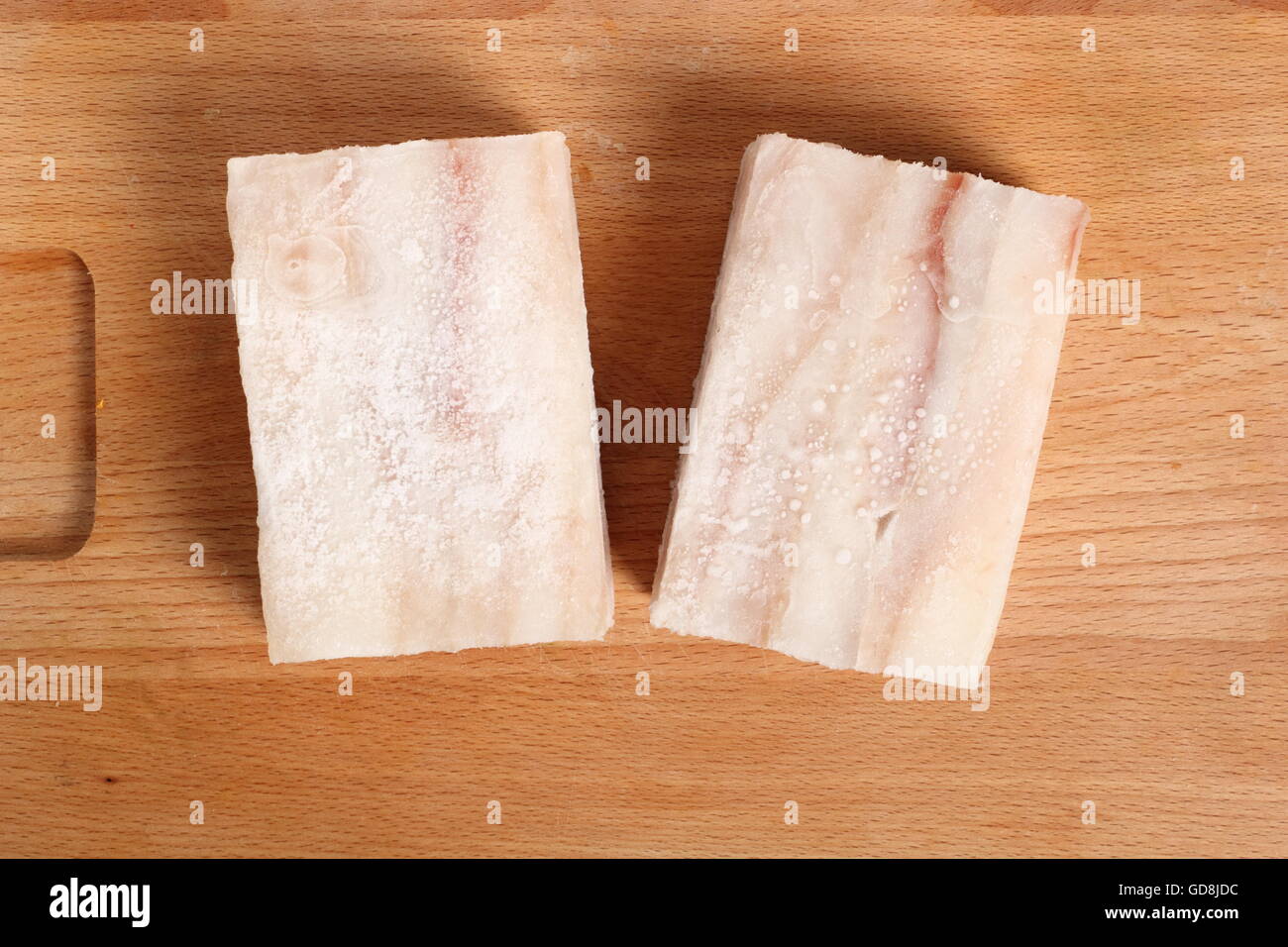 Frozen Fish Fillet Block, Alaska Pollock Stock Photo - Alamy