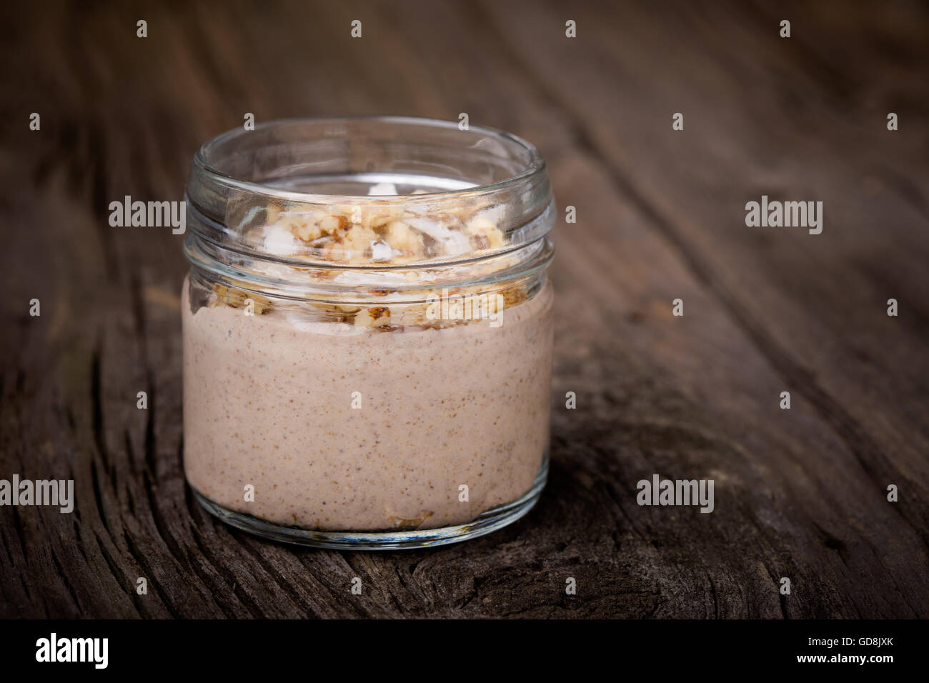 Homemade DIY natural healthy dessert made from kefir (polish - grzybek ...