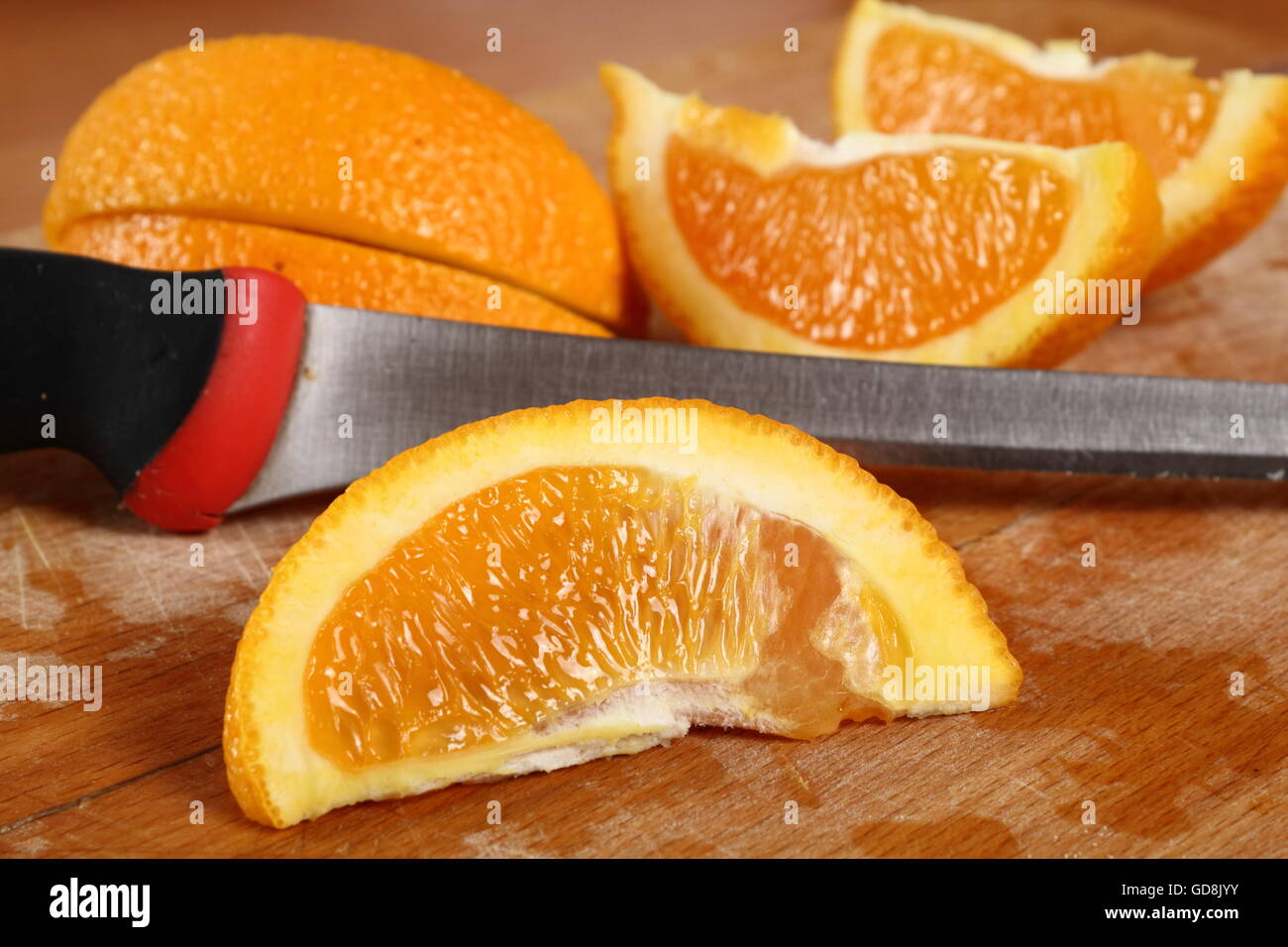 Quarter orange hi-res stock photography and images - Alamy
