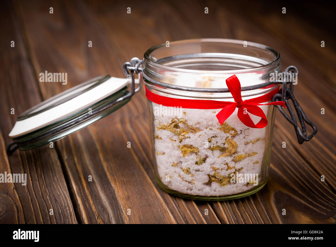Natural handmade rose body scrub Stock Photo - Alamy