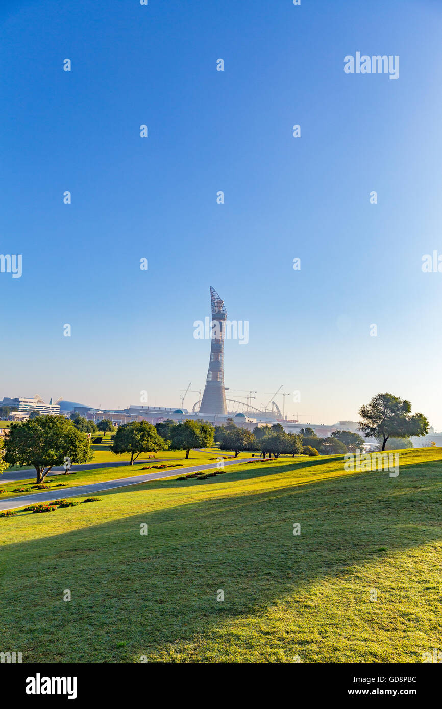 Aspire Park in Doha, Qatar Stock Photo - Alamy