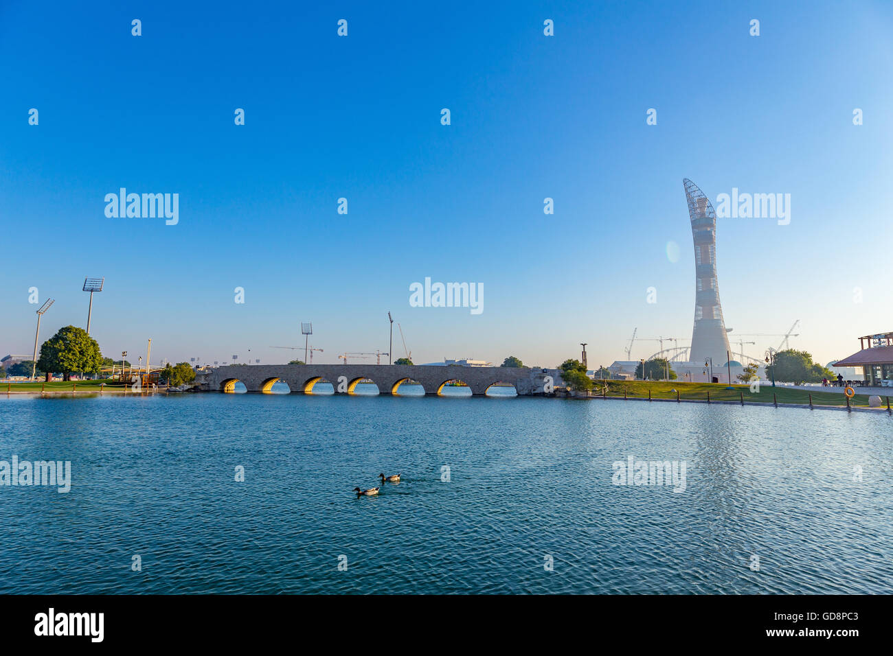 Aspire Park in Doha, Qatar Stock Photo - Alamy