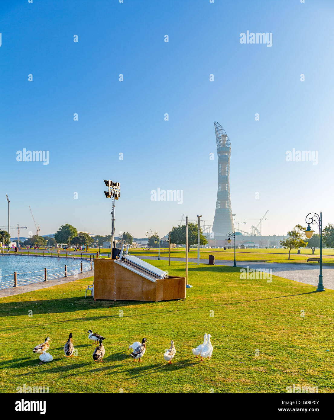 Aspire Park in Doha, Qatar Stock Photo - Alamy