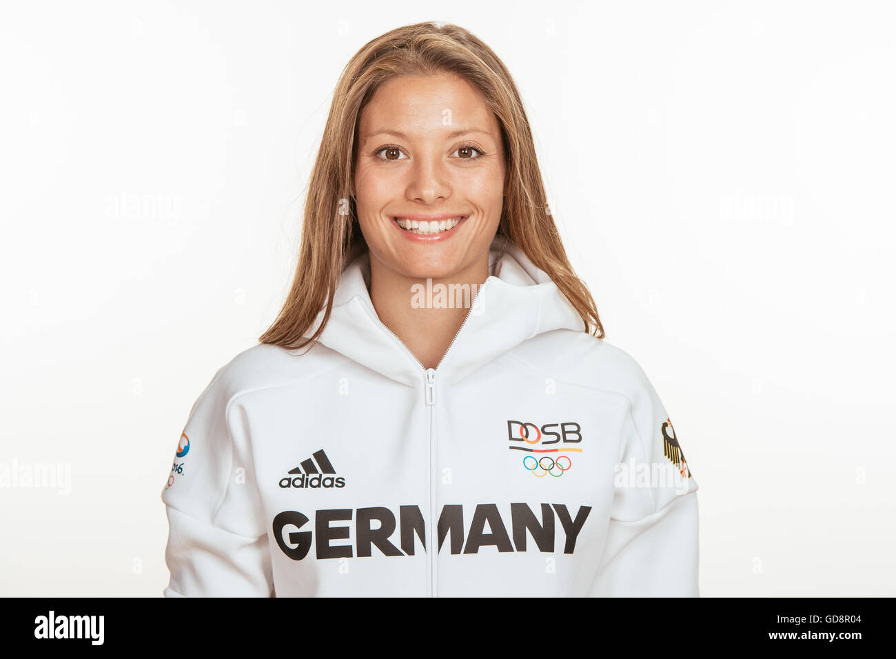 Ruth Spelmeyer poses at a photocall during the preparations for the ...