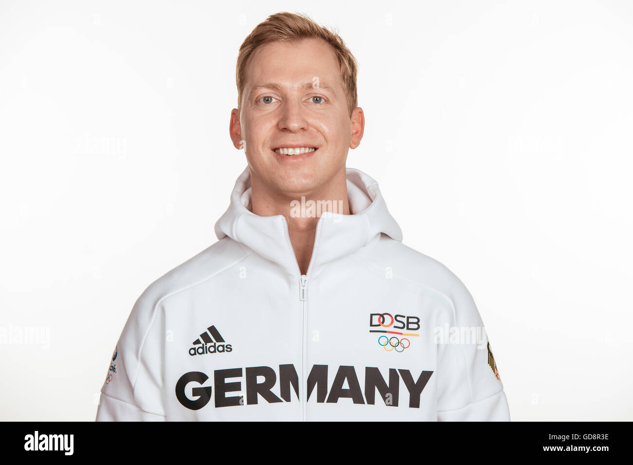 Hannover, Germany. 12th July, 2016. Sven Karg poses at a photocall ...
