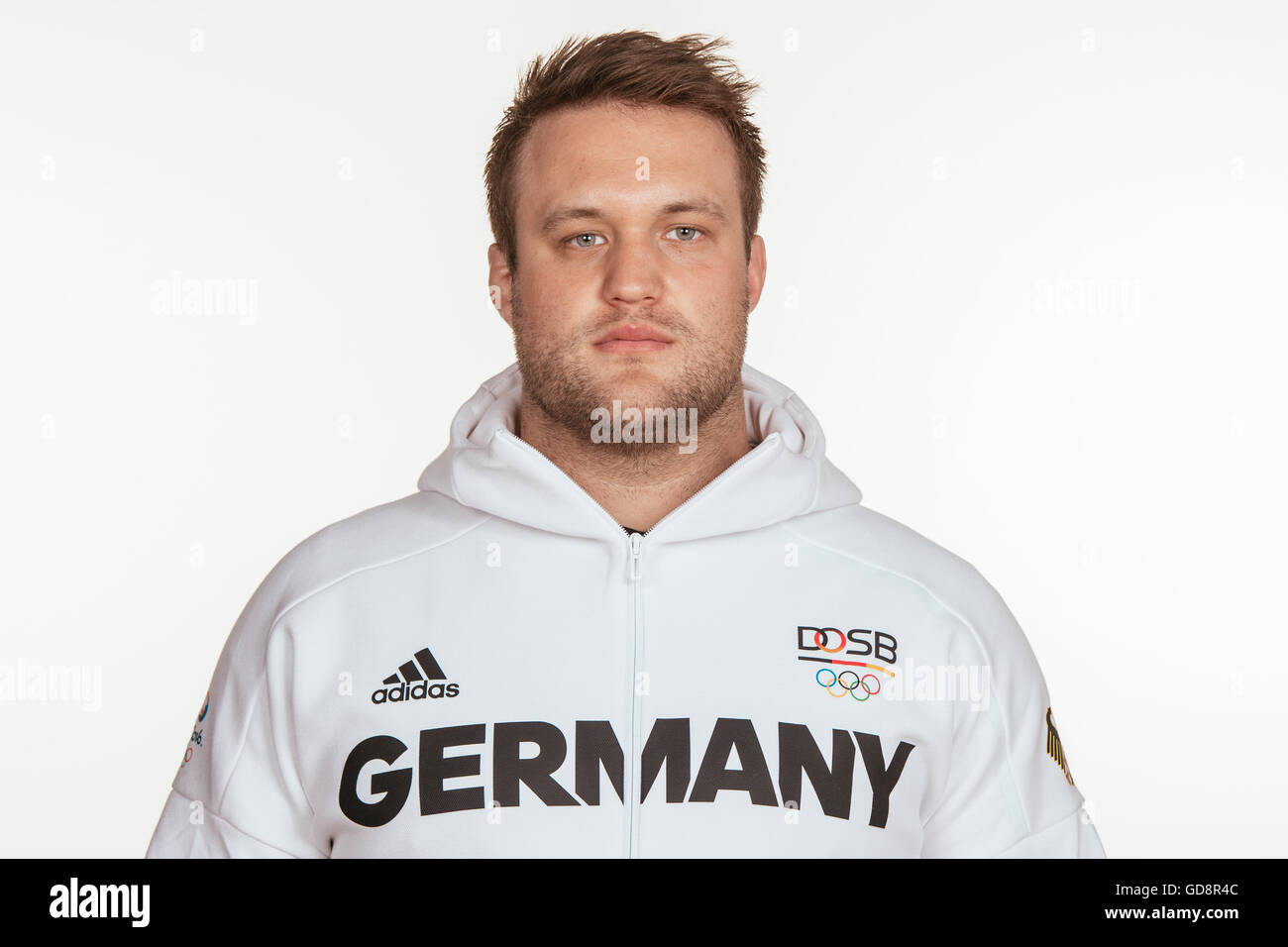 Hannover, Germany. 12th July, 2016. André Breitbarth poses at a ...