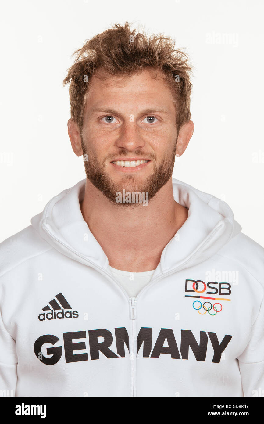 Hannover, Germany. 12th July, 2016. Sebastian Seidl poses at a ...