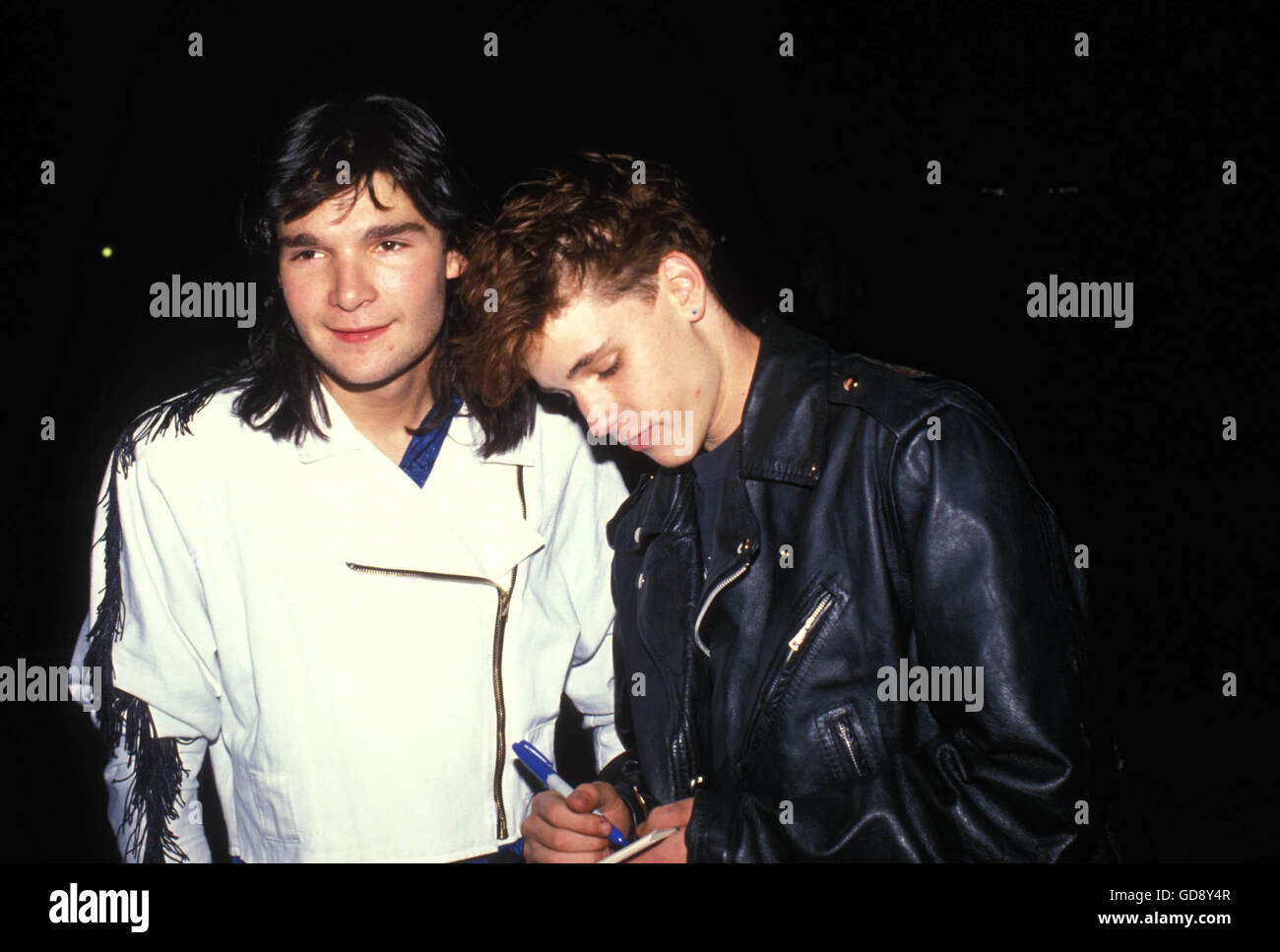Corey Feldman And Corey Haim High Resolution Stock Photography and ...