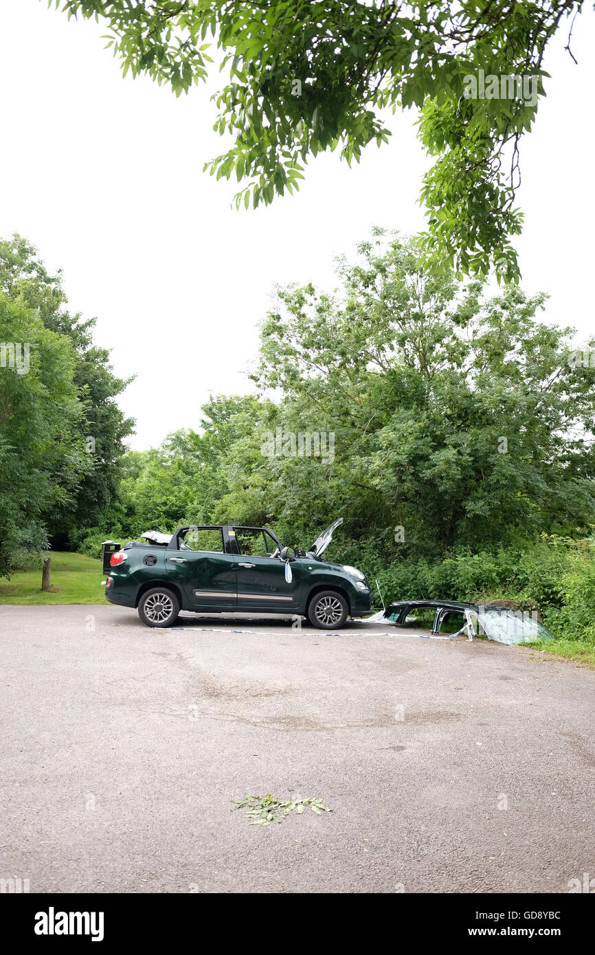 Axbridge, Somerset, UK. 13th July, 2016. Fiat 500x baby SUV after ...