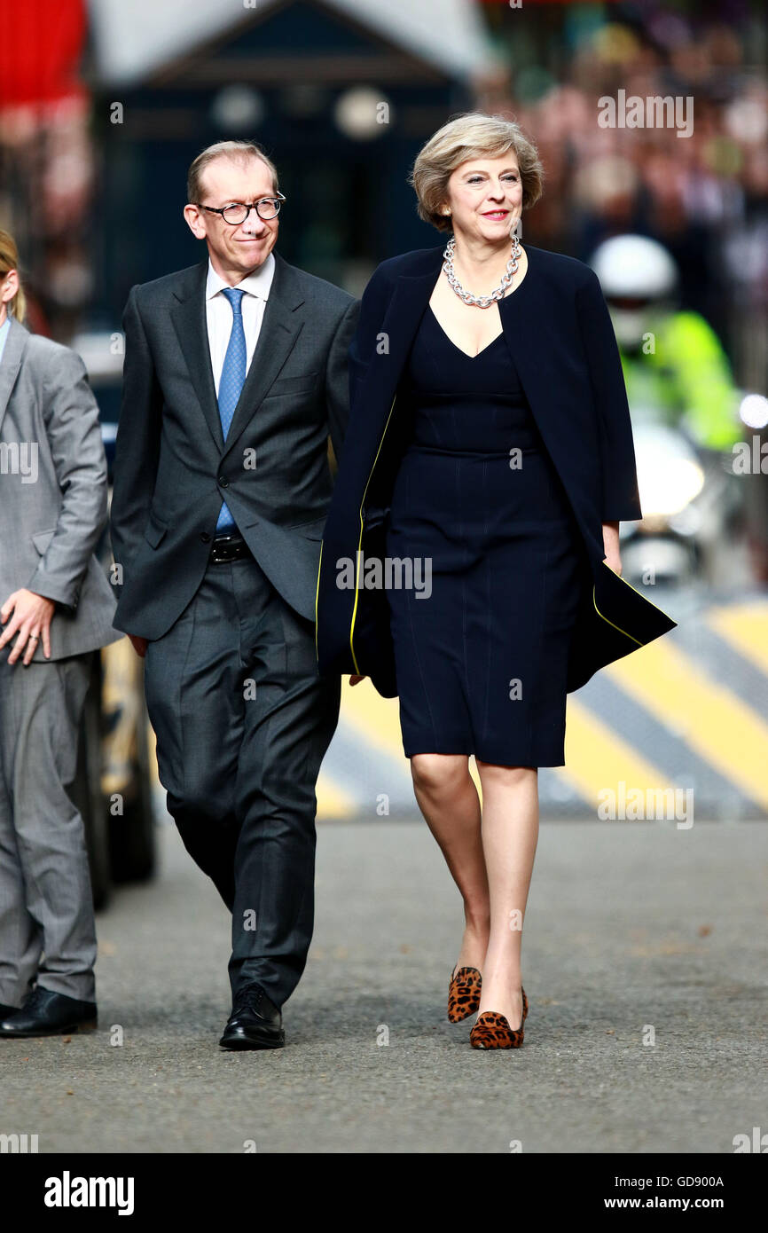 London, UK. 13th July, 2016. Prime Minister Theresa May and husband ...
