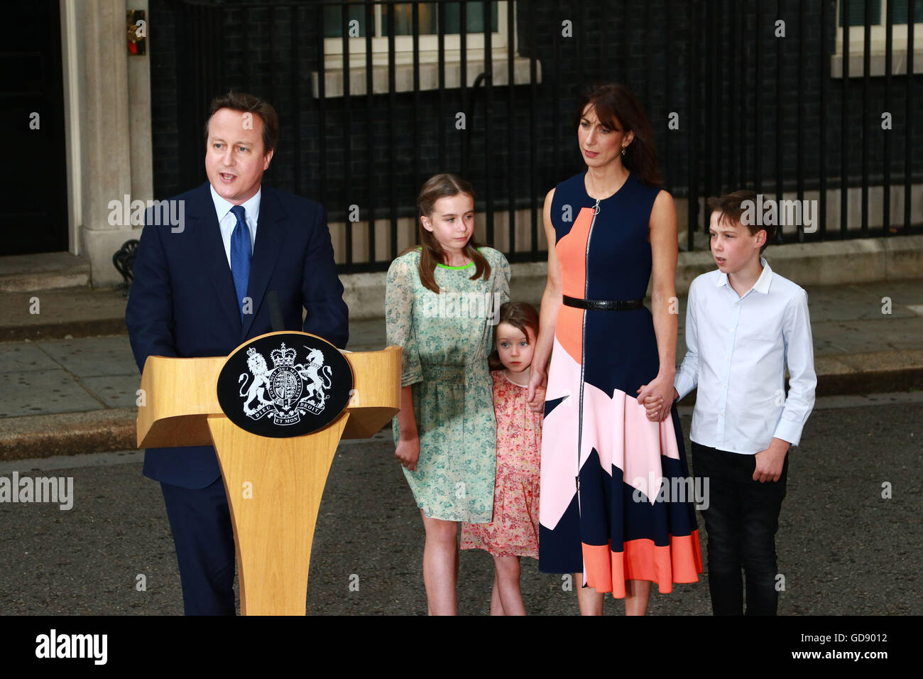 London, UK. 13th July, 2016. David Cameron outside Number 10 Downing ...