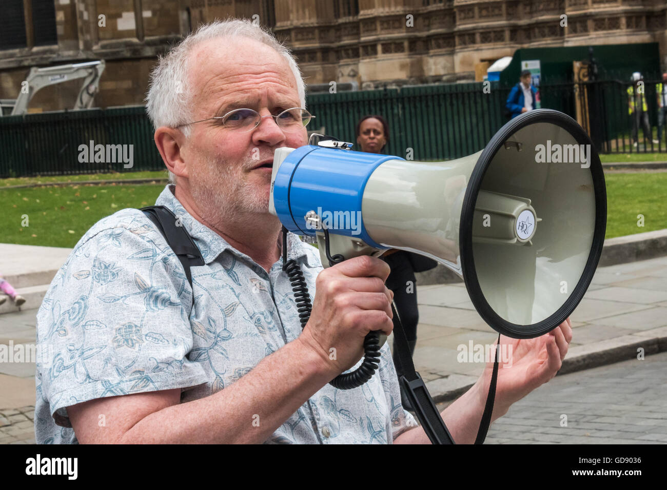 London, UK. 13th July 2016. Peter Roderick who wrote the bil speaks at ...