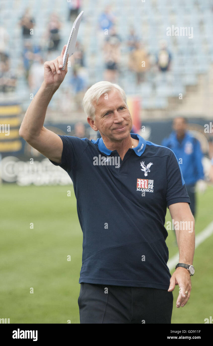 Chester, Pennsylvania, USA. 13th July, 2016. Crystal Palace's manager ...