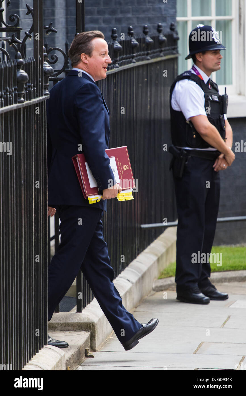 Downing Street, London, July 13th 2016. British Prime Minister David ...