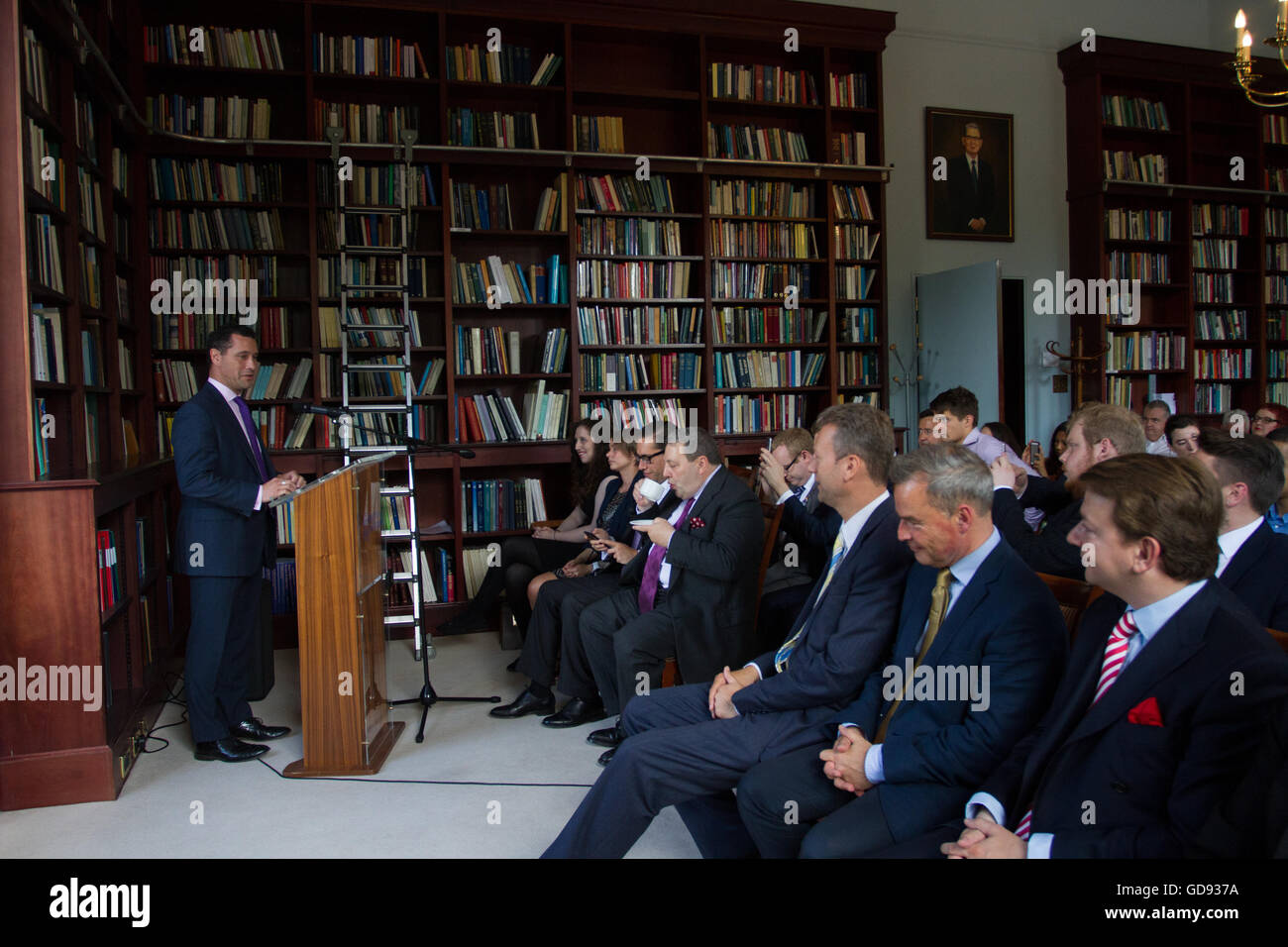 London, UK. 14th July, 2016. Steven Wolfe announces his leadership bid ...