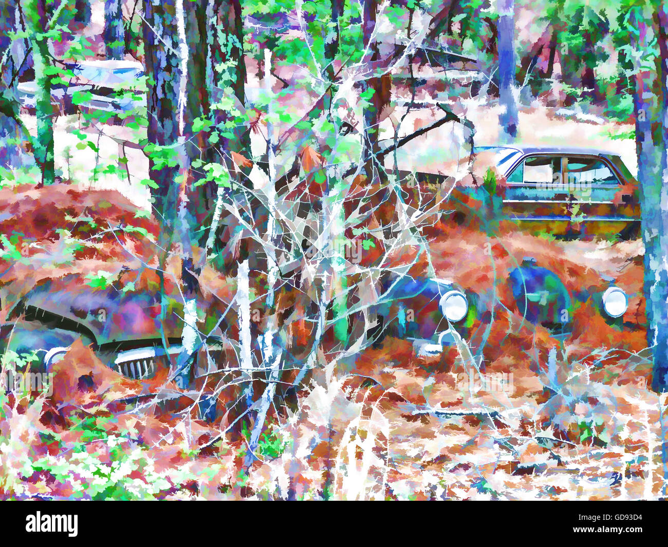 Rusty cars 1 Stock Photo - Alamy