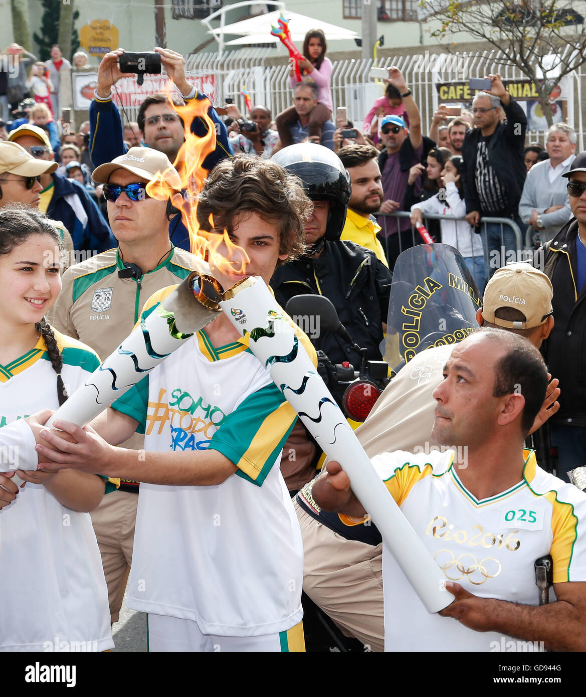 Curitiba, Brazil. 14th July, 2016. The para-athlete Moses Domingues ...
