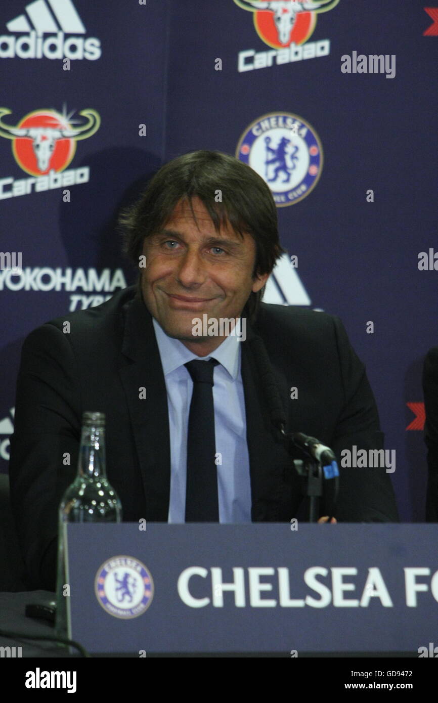 ex Italian national coach Antonio Conte introduced as new Chelsea ...