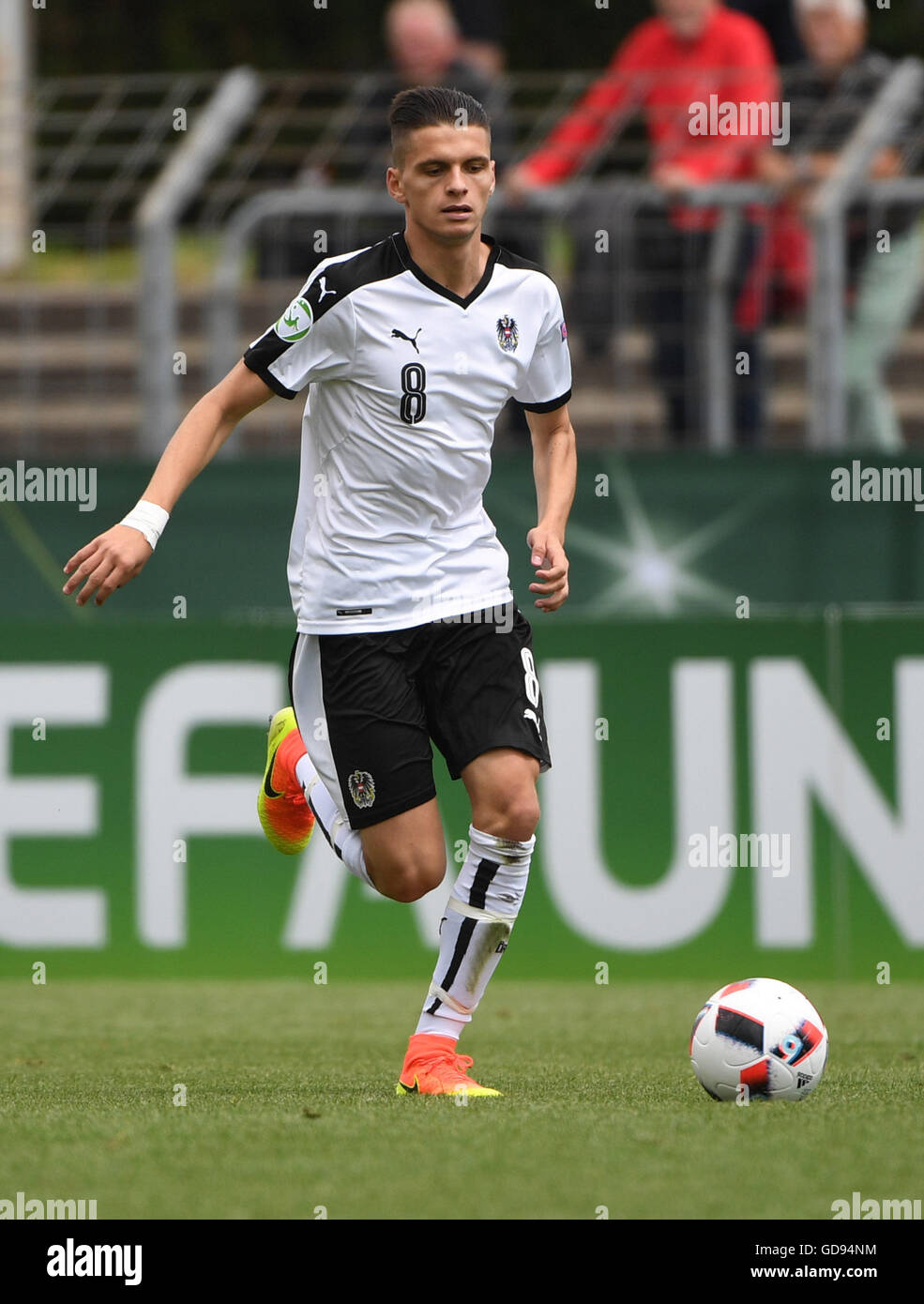 Reutlingen, Germany. 14th July, 2016. Austria's Albin Gashi in action ...