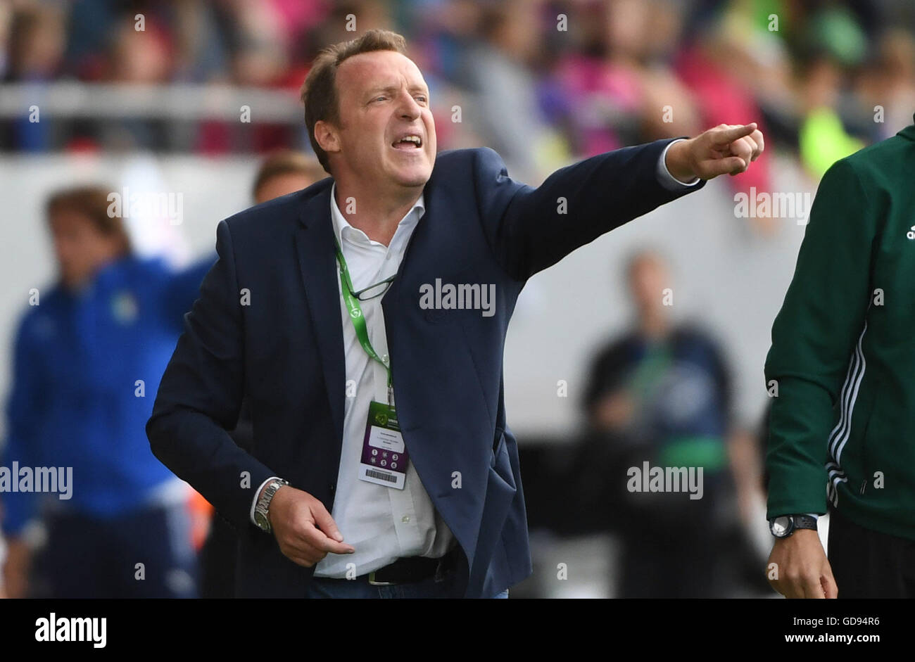 Reutlingen, Germany. 14th July, 2016. Austria's coach Rupert Marko ...