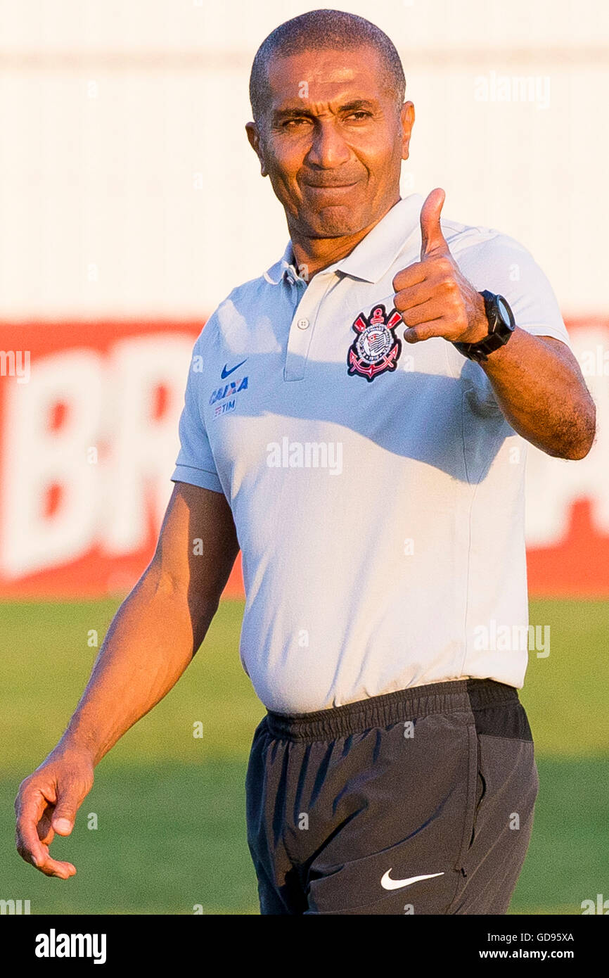 Crist?v?o Borges during Corinthians' trag heg held at CT Dr.Joaquim ...